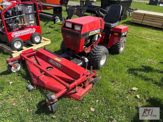 Steiner 420 articulated lawn tractor, 4WD, front 60in deck, 3921 hrs ...