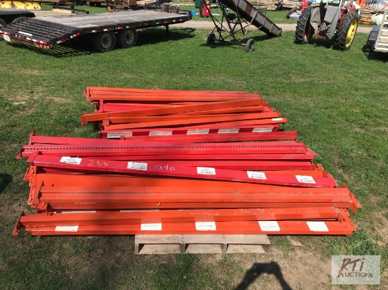 (2) Pallets of vertical supports for pallet racking | Online Auctions ...