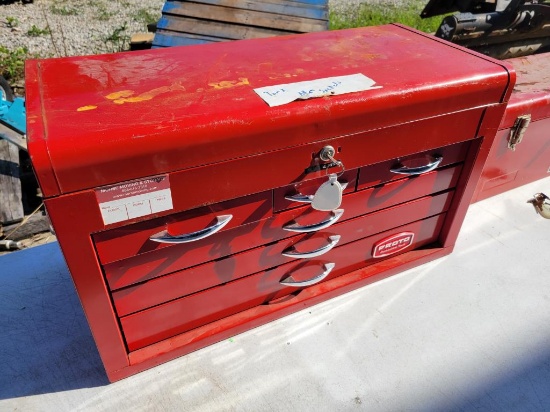 Proto Red 6-Drawer Steel Tool Box | Heavy Construction Equipment Light ...