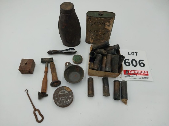 Vintage shotgun reloading items and brass shells | Online Auctions ...