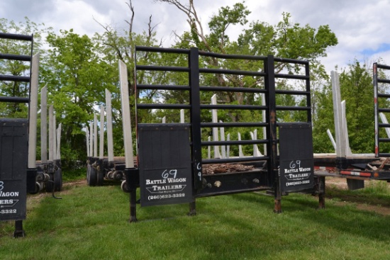 2016 BATTLE WAGON STRAIGHT FRAME LOG TRAILER W/ REMOVABLE LOG BUNKS VIN ...