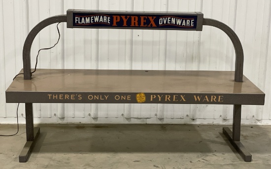 Vintage Pyrex Lighted Store Display Stand | Art, Antiques ...