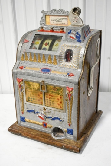 Vintage 5¢ Mills Liberty Bell Slot Machine | Art, Antiques ...