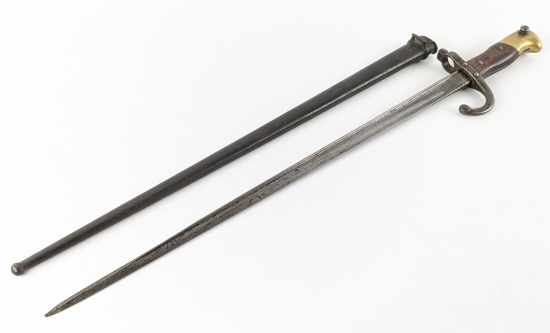 French M1874 Gras Rifle Epee Bayonet w/ Scabbard | Online Auctions ...