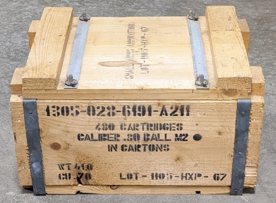 480 Rnds of .30 Cal M2 Ball Surplus Ammunition | Guns & Military ...