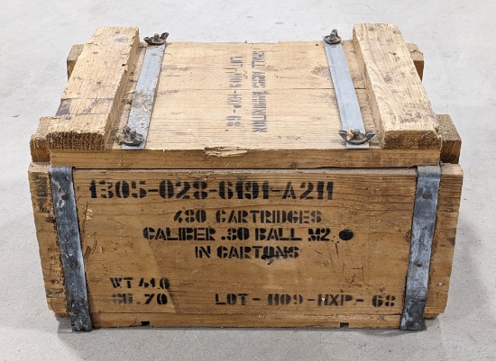 480 Rnds Cal .30 Ball M2 Ammo Crate | Guns & Military Artifacts ...