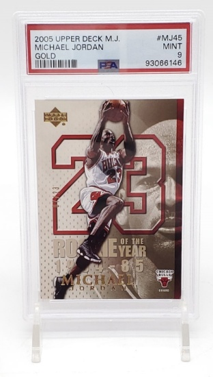 Graded Michael Jordan 2005 UD M.J. Gold Mint 9 | Art, Antiques ...