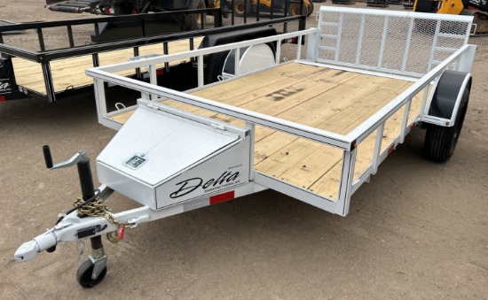 (AV) BRAND NEW 2025 Delta 12' Bumper Utility Trailer | Heavy ...