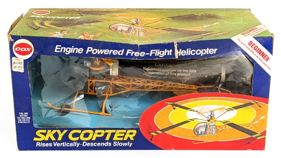 Cox Sky Copter Engine Powered Free-Flight Helicopter | Art, Antiques ...