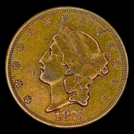 1875-CC U.S. Double Eagle $20 Gold Piece | Coins & Currency Coins US ...