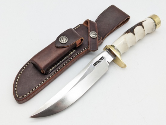 Randall Model 3 6in Finger Groove Stag Hunter w/ Sheath | Guns ...
