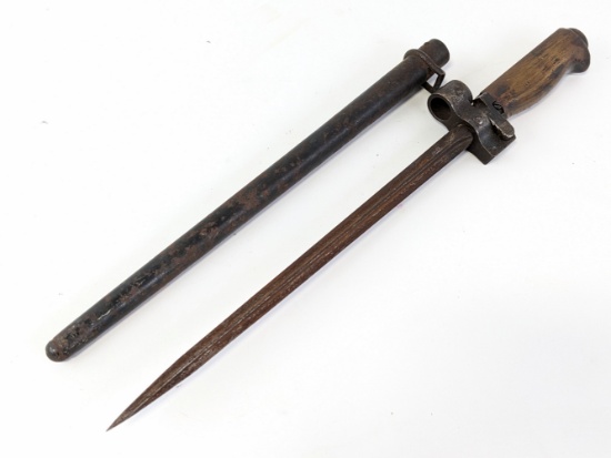 French M1886 Infantry Lebel Bayonet w/ Scabbard | Guns & Military ...