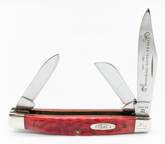 Ltd 1989 Case XX Centennial Red Bone Medium Stockman R6344 | Guns ...