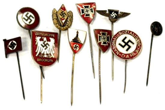 (10) German WW2 Enamel Pins | Guns & Military Artifacts Militaria WW1 ...