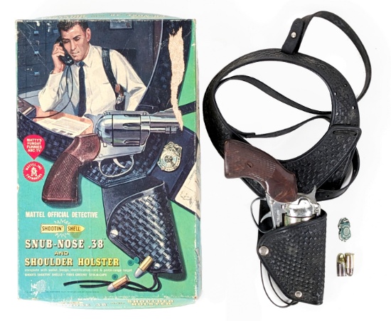 Mattel Snub-Nose .38 and Shoulder Holster in Box | Art, Antiques ...