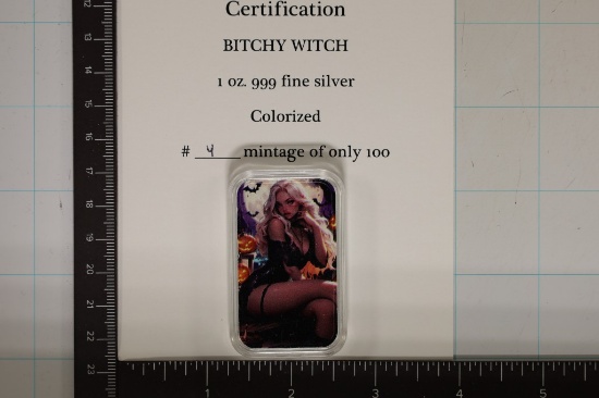 1 TROY OZ .999 FINE SILVER ADULT ART BAR #4 OF 100 | Coins & Currency ...