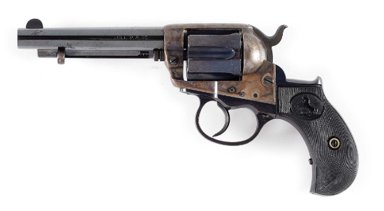 (A) ONE OF THE FINEST KNOWN BLUED COLT MODEL 1877 RAINMAKER .32 DOUBLE ...