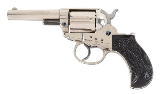 (A) FINE FIRST YEAR COLT MODEL 1877 LIGHTNING DOUBLE ACTION REVOLVER ...