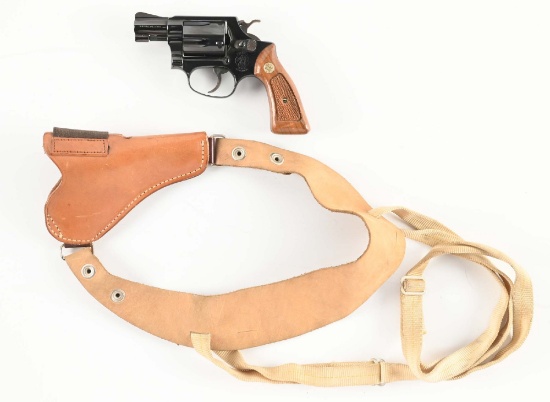 (C) SMITH & WESSON MODEL 36 DOUBLE ACTION REVOLVER WITH HOLSTER ...