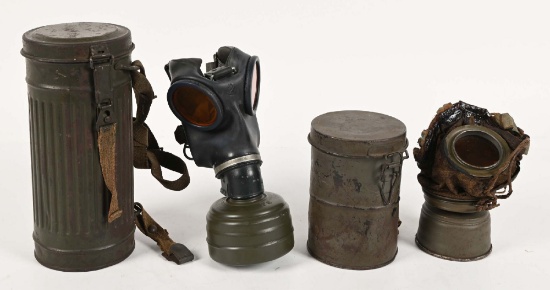 LOT OF 2: GERMAN WWI AND WWII GAS MASKS. | Guns & Military Artifacts ...