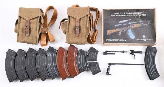 LOT OF 12: AK-47 MAGAZINES AND CONVERSION KIT. | Guns & Military ...