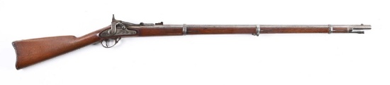 (A) SPRINGFIELD MODEL 1866 SECOND ALLIN CONVERSION TRAPDOOR RIFLE ...
