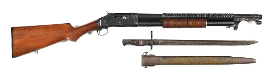 (C) FINE US WWI WINCHESTER MODEL 1897 SLIDE ACTION TRENCH SHOTGUN ...