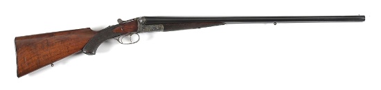 (C) ENGRAVED PRE-WAR KRIEGHOFF 12 GAUGE SIDE BY SIDE SHOTGUN. | Guns ...