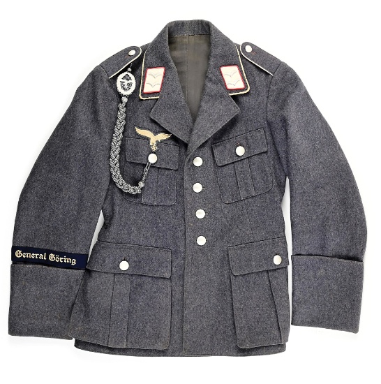GERMAN PRE-WWII LUFTWAFFE 1937 DATED GENERAL GORING 4-POCKET TUNIC ...