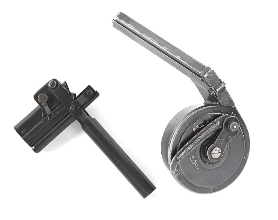 2ND MODEL LUGER SNAIL DRUM MAGAZINE WITH LOADING TOOL. | Guns ...