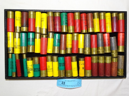 50 PLUS SHOTGUN SHELLS ALL GAGES SOME PAPER LABELS | Online Auctions ...
