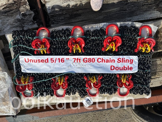 3300-PALLET OF PALADIN DOUBLE LEGS LIFTING CHAINS | Heavy Construction ...
