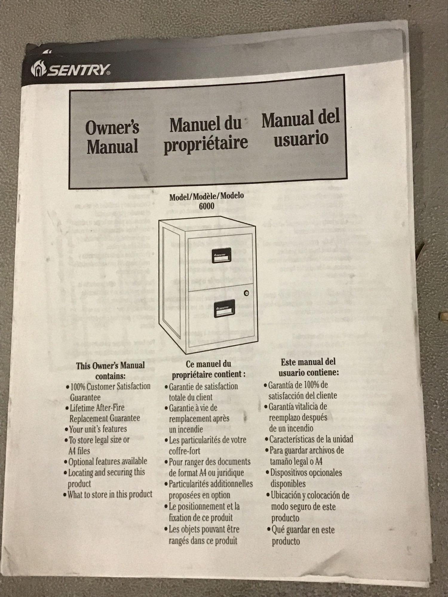 Sentrysafe Fire Safe 6000 2 Drawer Vertical File Cabinet | Cabinets ...