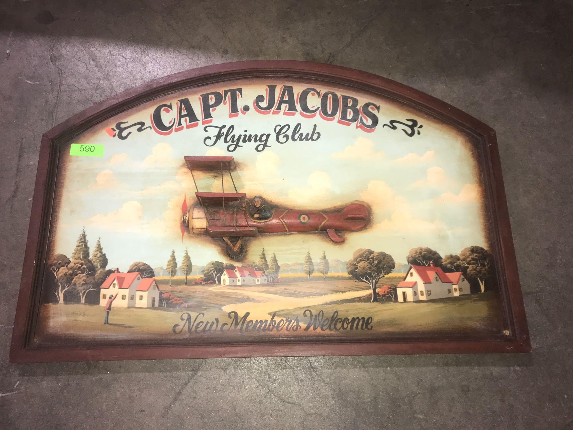 Capt. Jacobs 2ft.x3ft. Painting | Proxibid