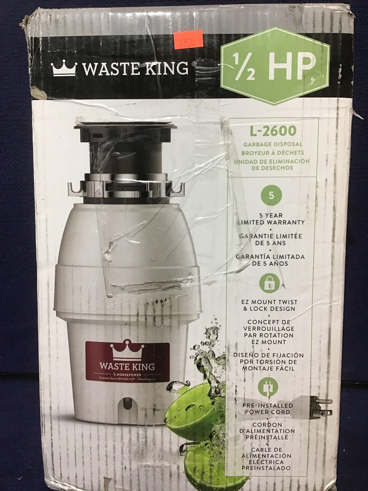 Waste King Legend Series 1/2 HP Continuous Feed | Proxibid