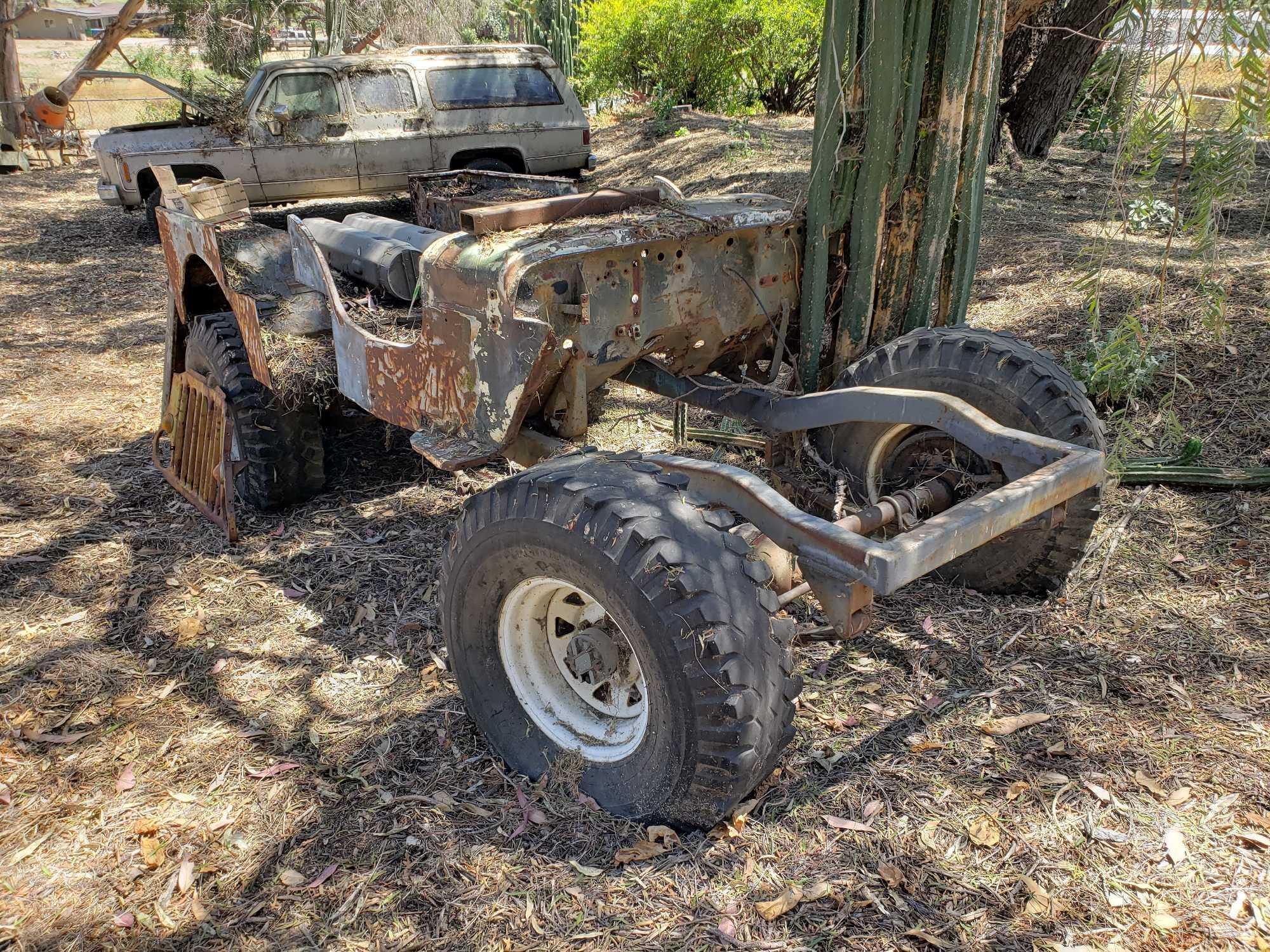 1948 Willys Jeep MB Frame and Many Parts*BEING | Proxibid