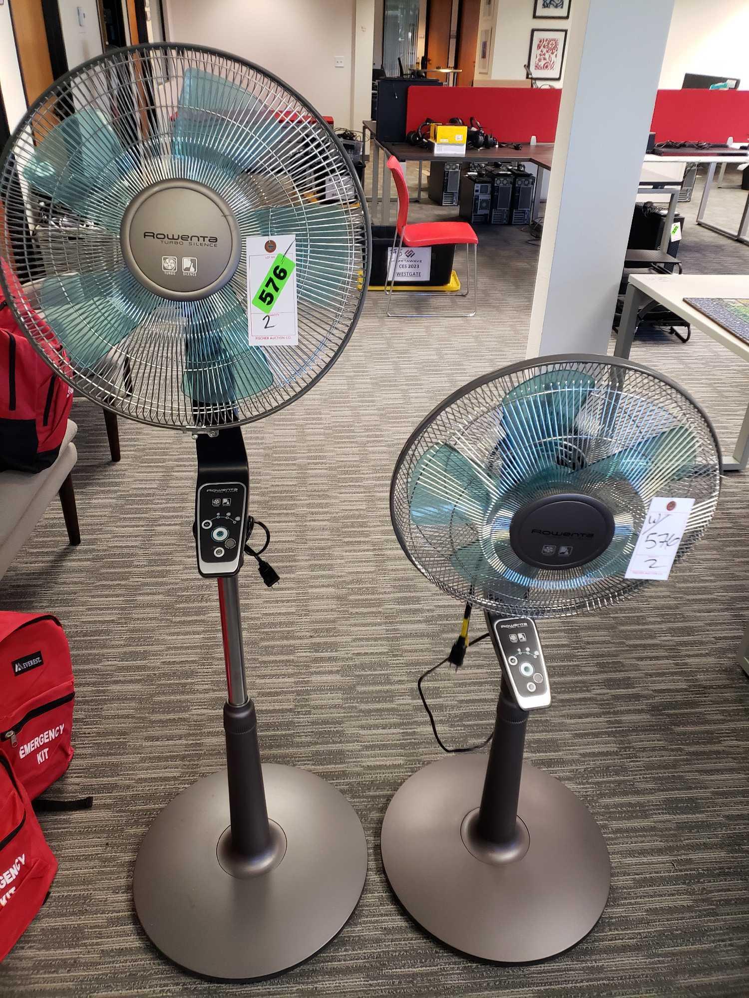 (2) Rowenta Turbo Silence Standing Fans | Proxibid