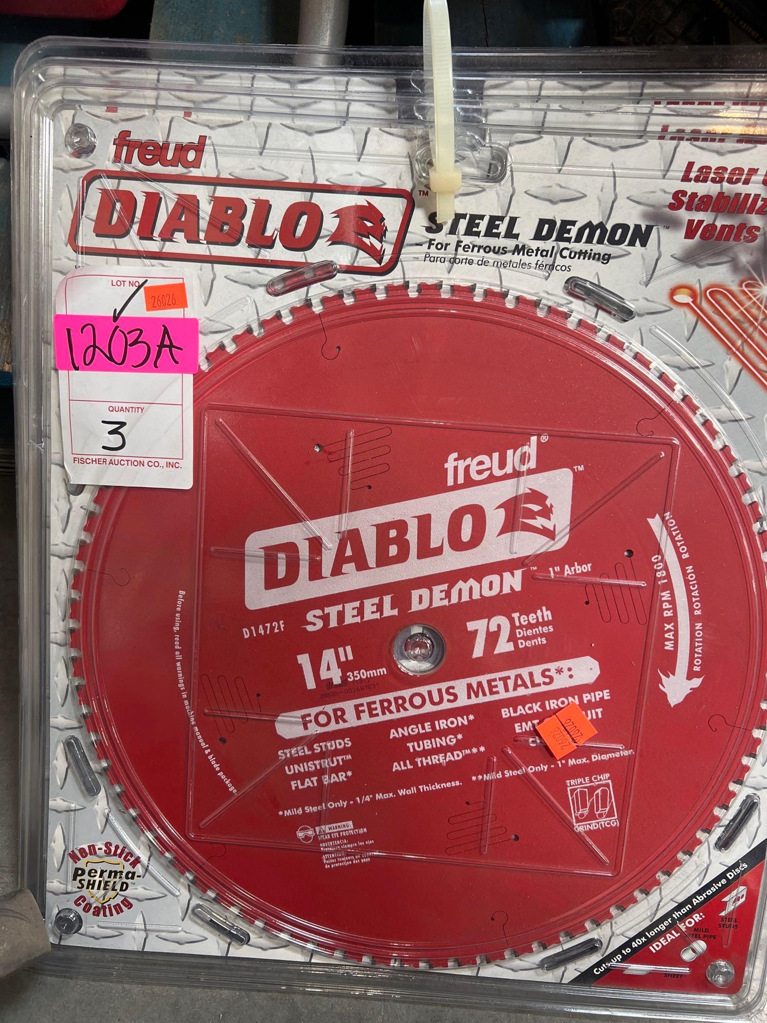 (3) Freud Diablo 14 in. Steel Demon Blades | Proxibid