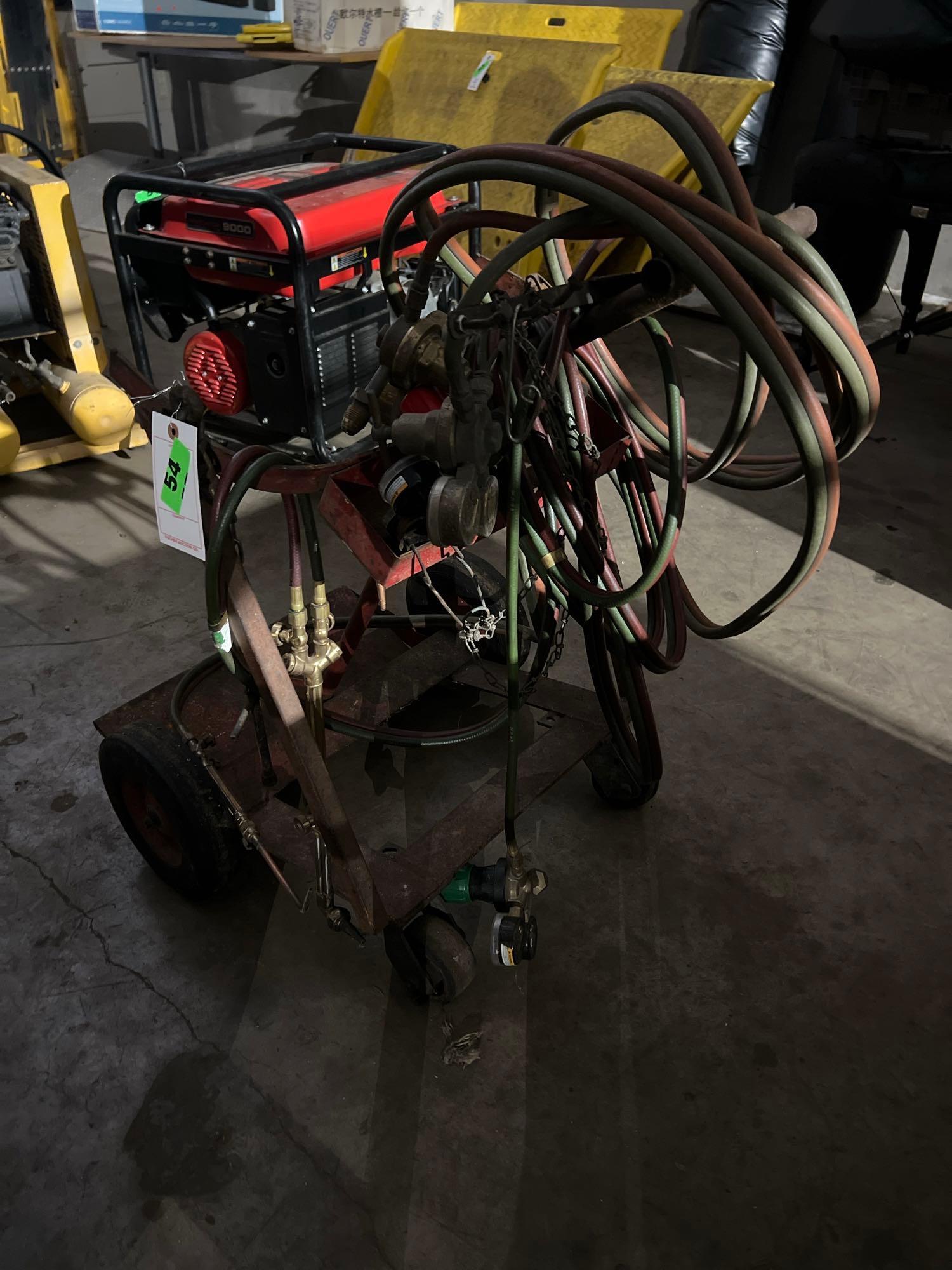 Welding Caddy with Gauges/Lines | Proxibid