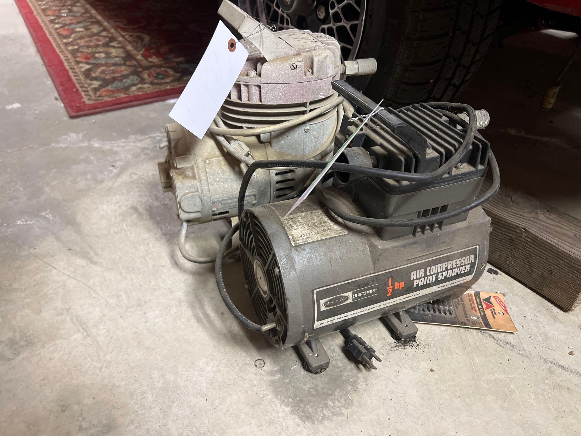 (2) Air compressors Paint sprayers | Proxibid