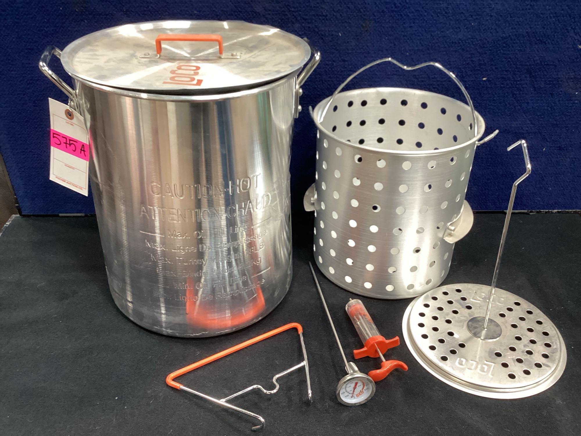 LOCO 30qt. Sure Spark Turkey Fryer*COOKING POT | Proxibid