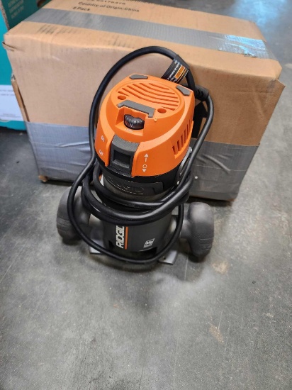 RIDGID 5.5 Amp Compact Fixed-Base Corded Router*TURNS ON* | Heavy ...