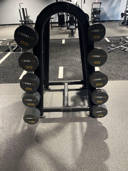 (10) Weighted Bars w/ Rack | Industrial Machinery & Equipment Business ...