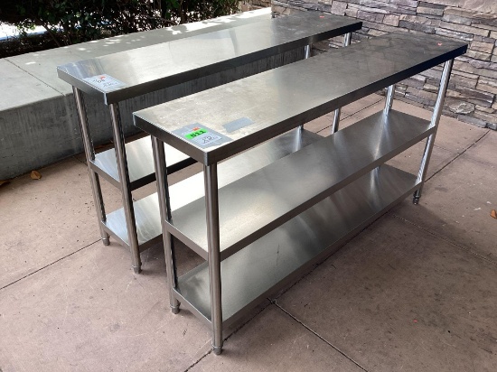 (2) Stainless Steel Tables | Industrial Machinery & Equipment Food ...