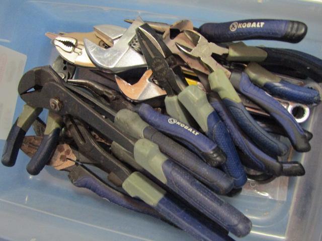 Large Lot of Kobalt Wrenches, Plier, Snips - con | Proxibid