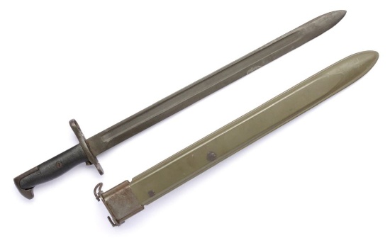 US ARMY M1942 UFH SPRINGFIELD BAYONET AND SCABBARD | Guns & Military ...