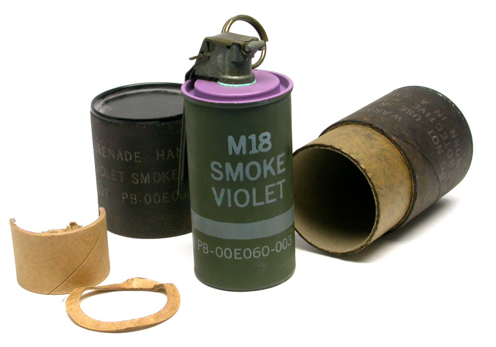 US Military M18 Smoke Grenade & Carrier (EDN) | Firearms & Military ...