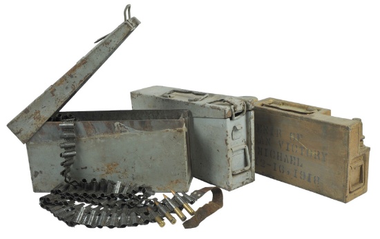 Imperial German World War I MG08 Ammo Cans & Water Can Lot (HRT) | Guns ...