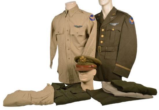 US Army Air Force WWII era LT's Aviation Uniform Grouping (HRT) | Guns ...