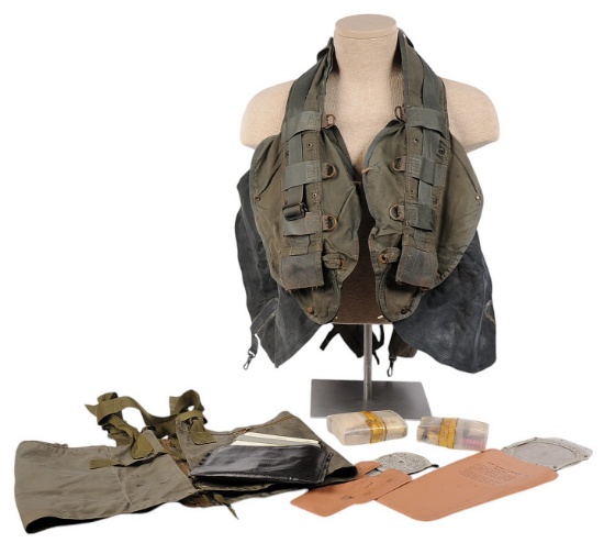US Navy issued Life Preserver, Vest, two survival packs, two Whiz Wheel ...